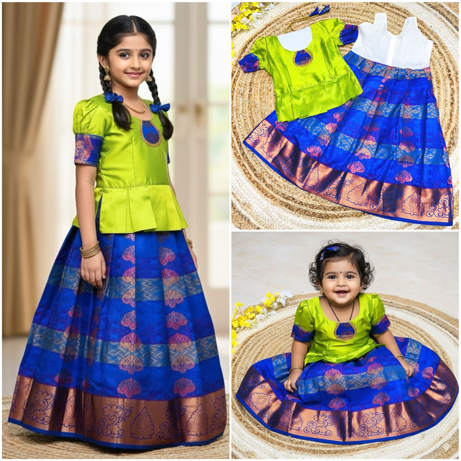 Chutties Pattu Pavadai Dress for Your Special Occasion – www.vannamayil.com
